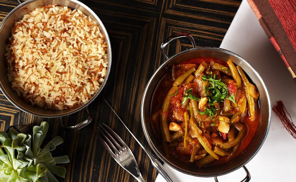 Loubieh with Rice - Noura Restaurant